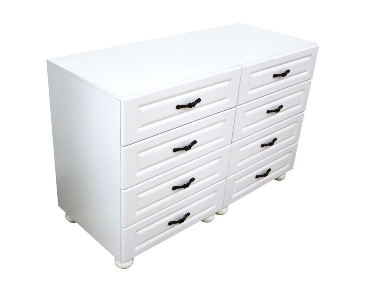 Comoda Dynasty Alb cu 8 sertare