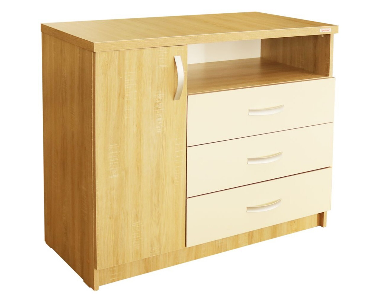 Comoda Milano sonoma cu fildes