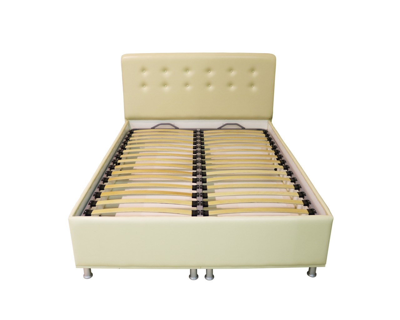 Dormitor Milano Sonoma cu Pat Tapitat Bej 140x200